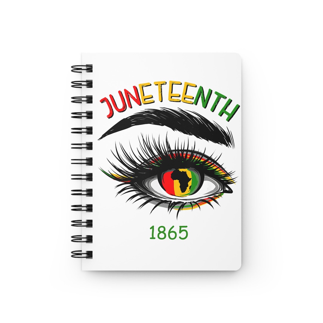 Juneteenth 1865 Eye of Africa Spiral Bound Journal Notebook - Etsy