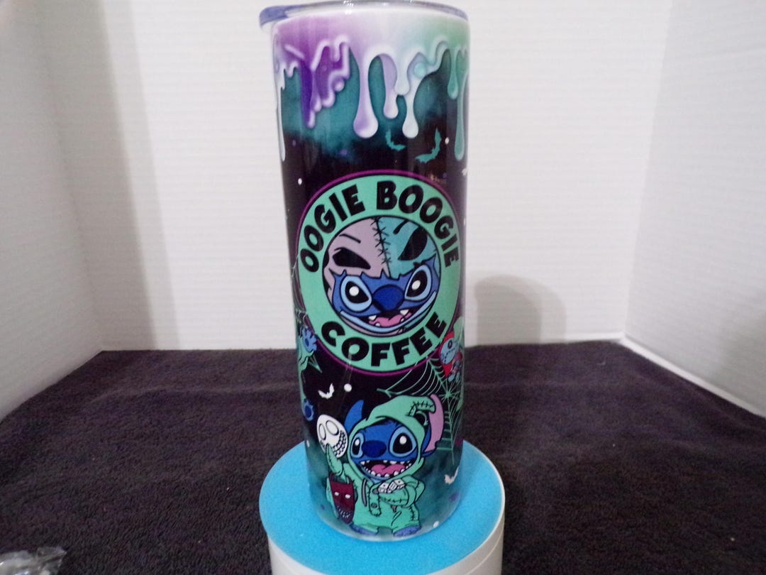 Stitch Oogie Boogie Coffee 20oz Insulated Tumbler With Metal Straw - Etsy