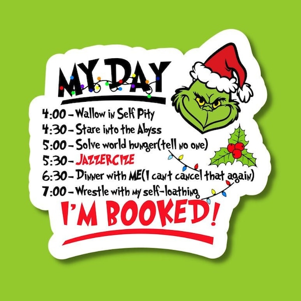 The Grinch Stickers - Etsy