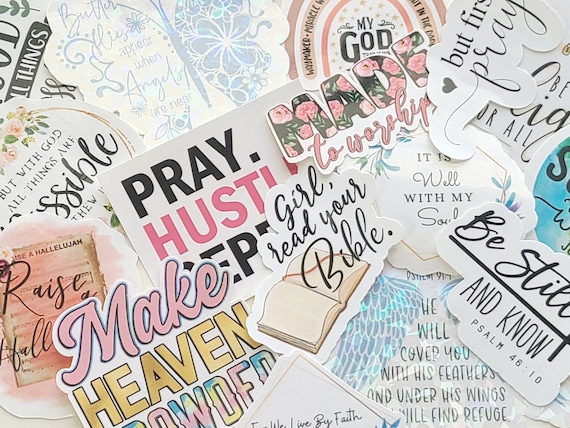 Christian Sticker Pack Faith Sticker Pack Bible Verse | Etsy