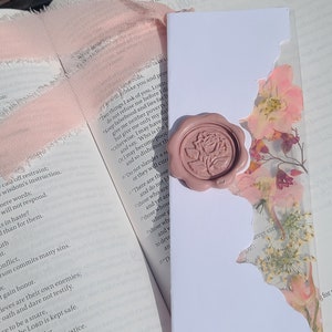 Dried Flower Bookmark, Wax Seal Bookmark, Gift for Readers, Bookish ...