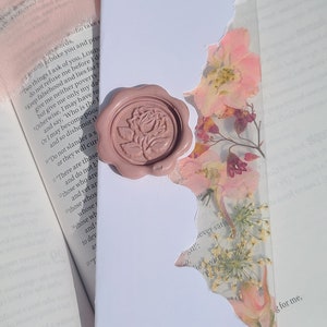 Dried Flower Bookmark, Wax Seal Bookmark, Gift for Readers, Bookish ...
