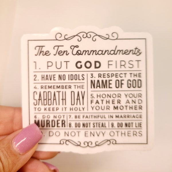 Ten Commandments - Etsy