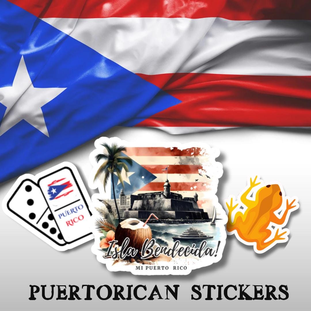 Puerto Rican Sticker Pack, Hispanic Sticker Pack, Cafe Bustelo Sticker ...