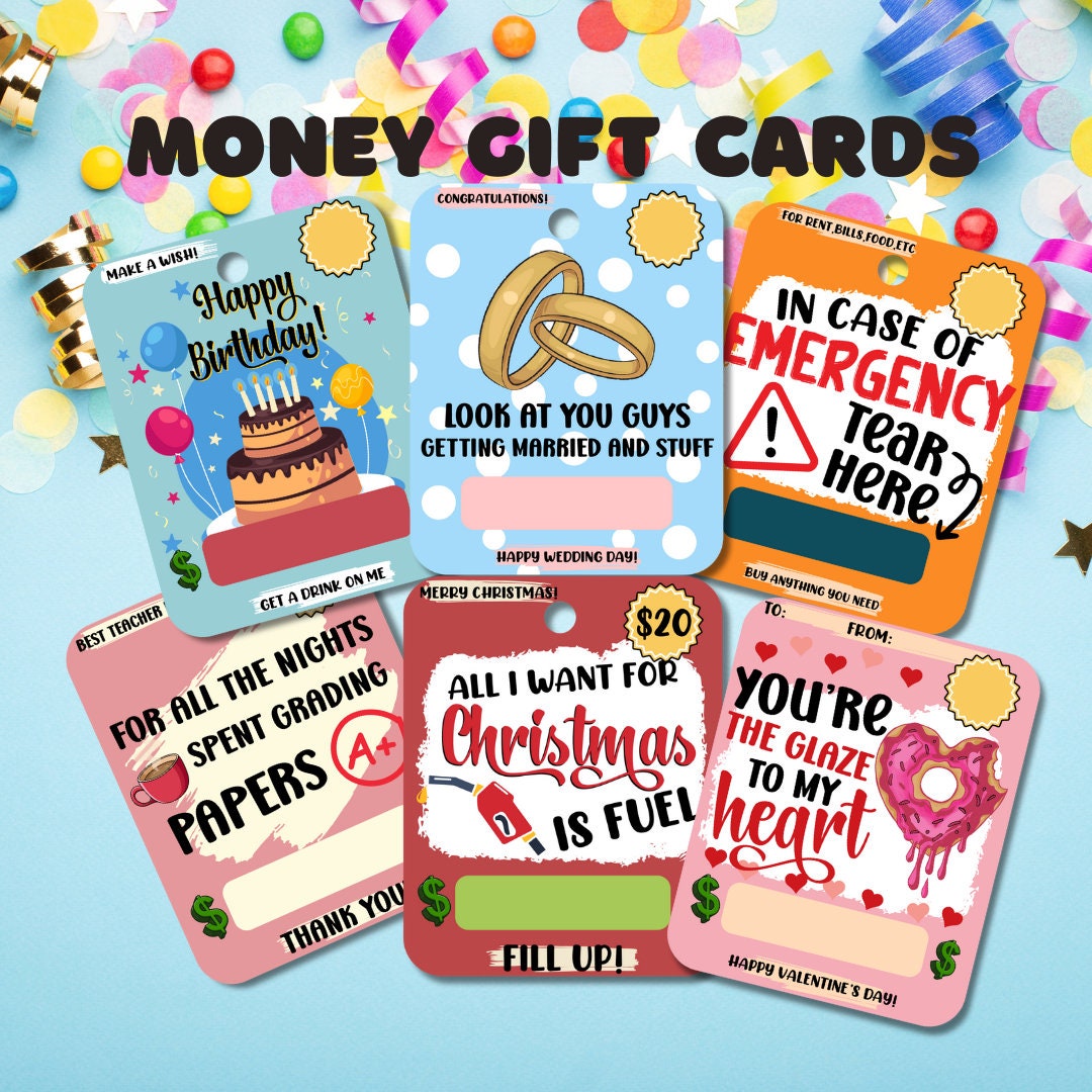 Money Gift Cards, Wedding Gift Card, Birthday Money Gift Card ...