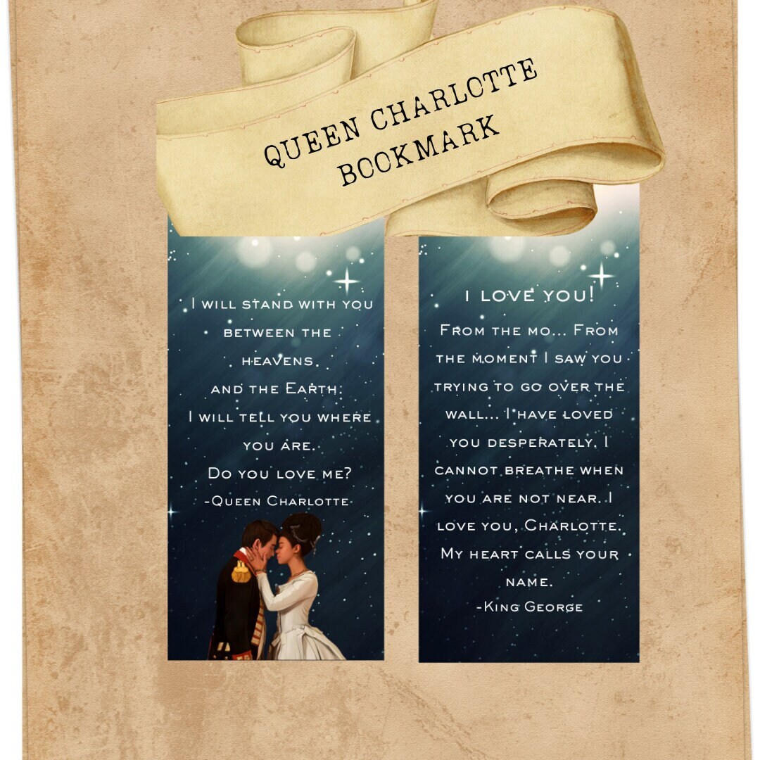 Queen Charlotte Bookmark, I Will Stand With You, Queen Charlotte ...
