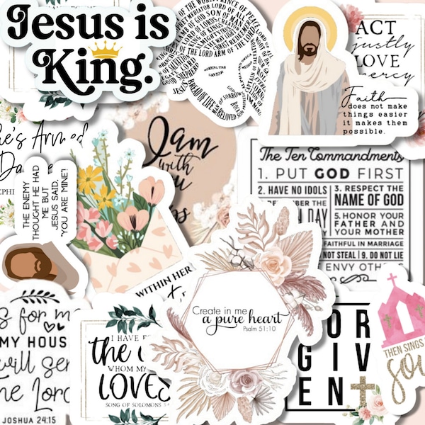 Christian Stickers - Etsy
