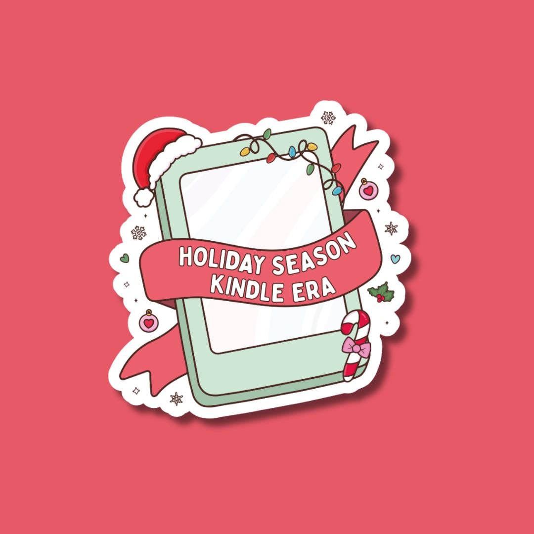 Holiday Season Kindle Era Sticker, Kindle Sticker, Christmas Sticker ...