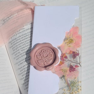 Dried Flower Bookmark, Wax Seal Bookmark, Gift for Readers, Bookish ...