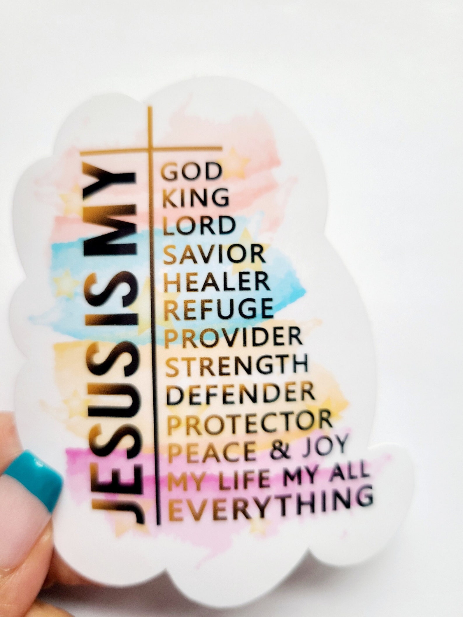 Jesus Sticker Christian Sticker Faith Sticker Laptop - Etsy