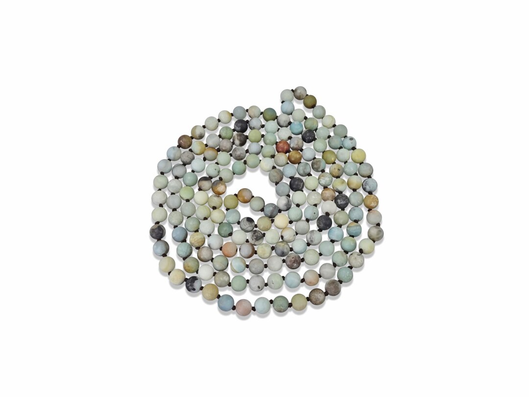 MGR Matte Finish 8MM Stone Bead Necklace With Different Stone ...