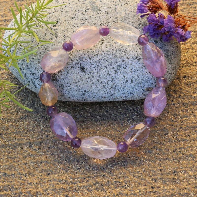 Large Stone Bracelet - Etsy
