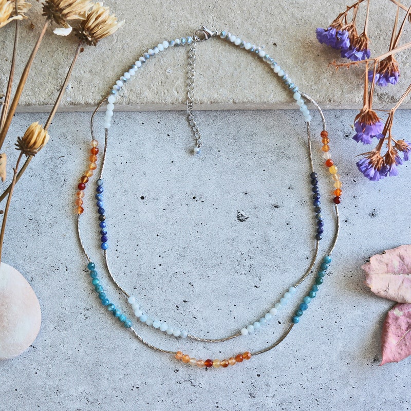 Multi Colored Gemstone Jewelry - Etsy