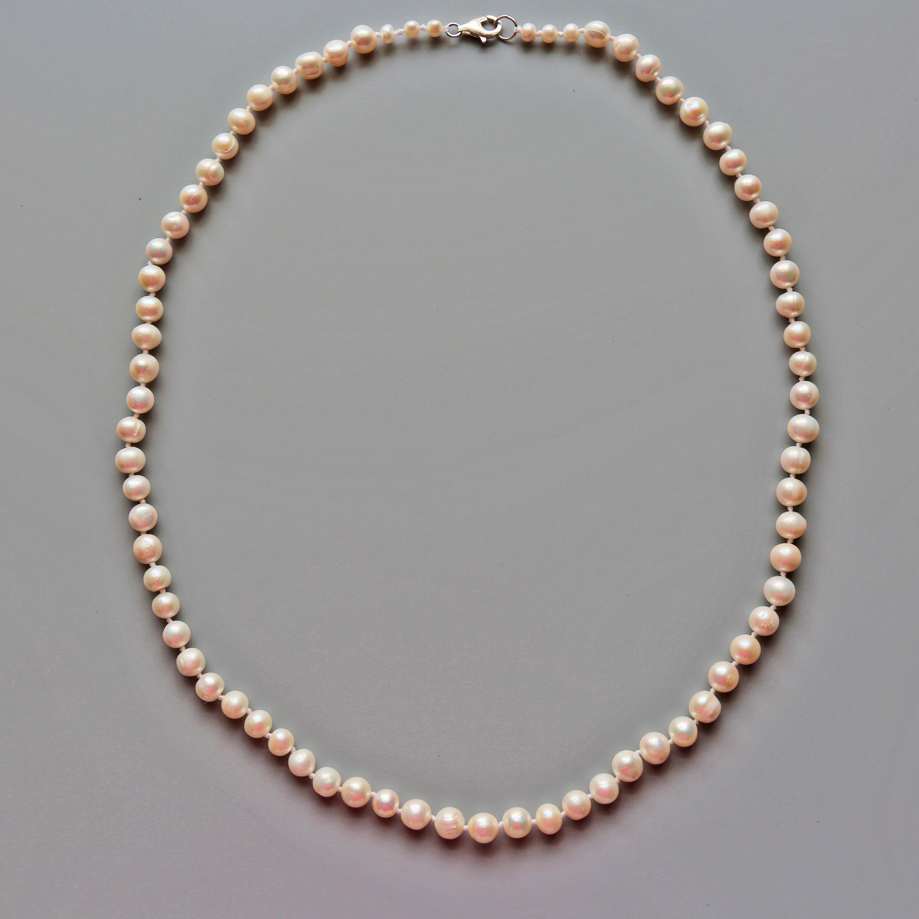 Classy Cultured Freshwater Pearl Necklace in 18 & - Etsy