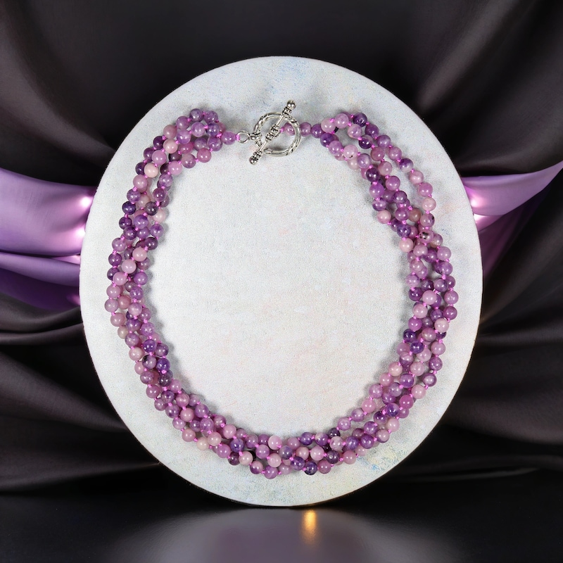 Purple Necklace - Etsy