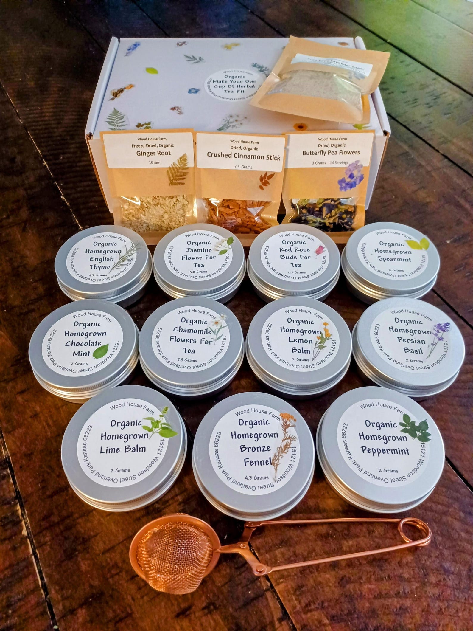 Tea Kit 15 Types of Organic Teas & Add Ins Create Your Own Cup of Tea ...