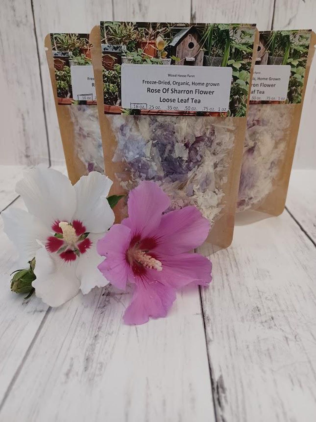 Rose of Sharron Flower Tea Freeze-dried, Organic, Homegrown Loose Leaf ...