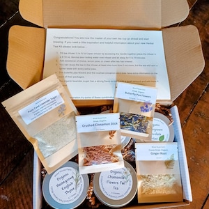 Tea Kit 15 Types of Organic Teas & Add Ins Create Your Own Cup of Tea ...