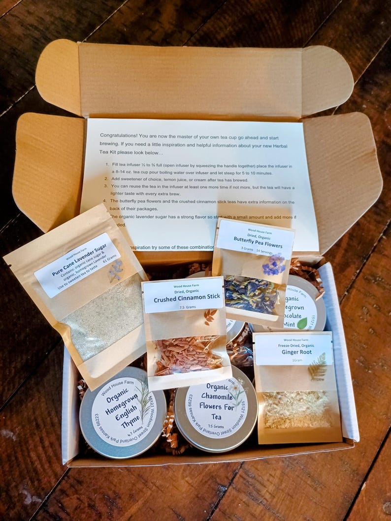 Tea Kit 15 Types of Organic Teas & Add Ins Create Your Own Cup of Tea ...