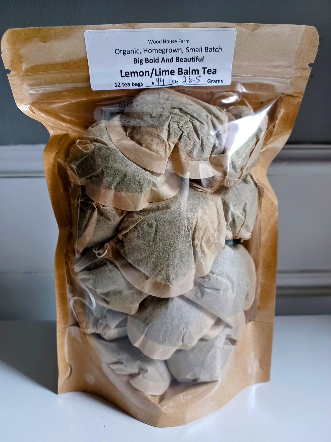 Lemon Lime Balm Tea Big Bold & Beautiful Organic, Handcrafted ...
