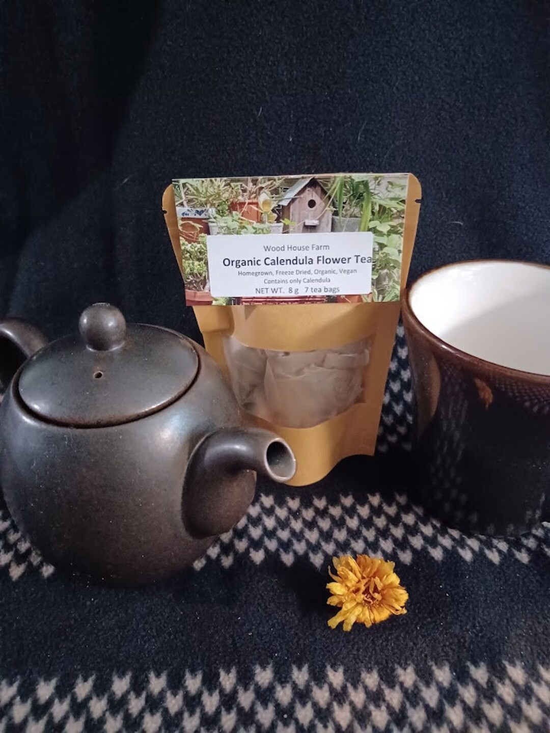 Calendula Flower Tea Organic Freeze-dried Homegrown, Organic Tea ...