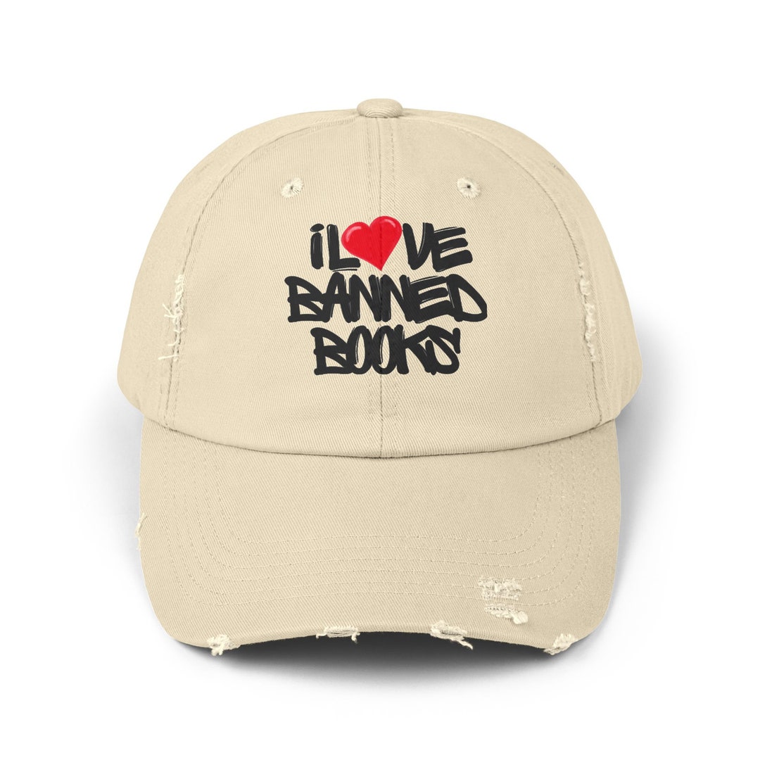 I Love Banned Books Cap - Etsy