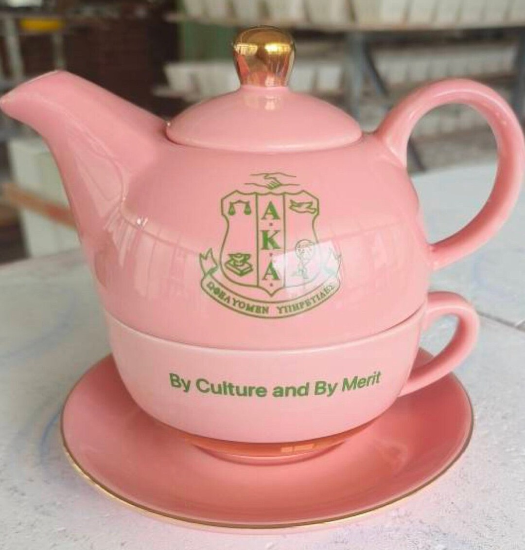 Flash Sale Pink & Green Tea Pot pre-order - Etsy