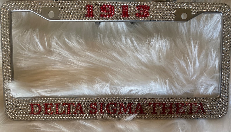 DST Bling License Plate Frame (handmade) - Etsy
