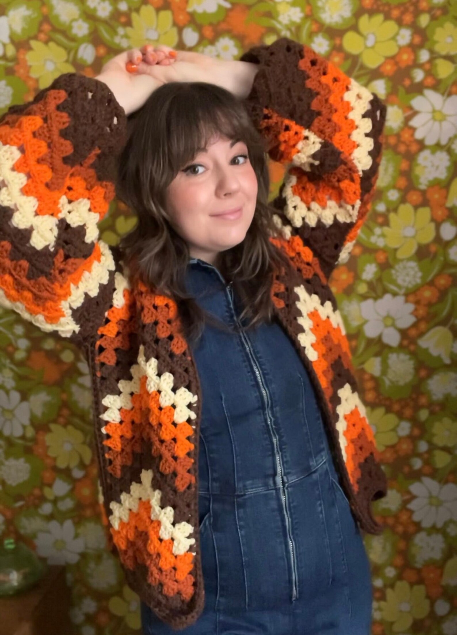 The Foxy Autumn Cardigan - Crochet Pattern PDF Download - Etsy