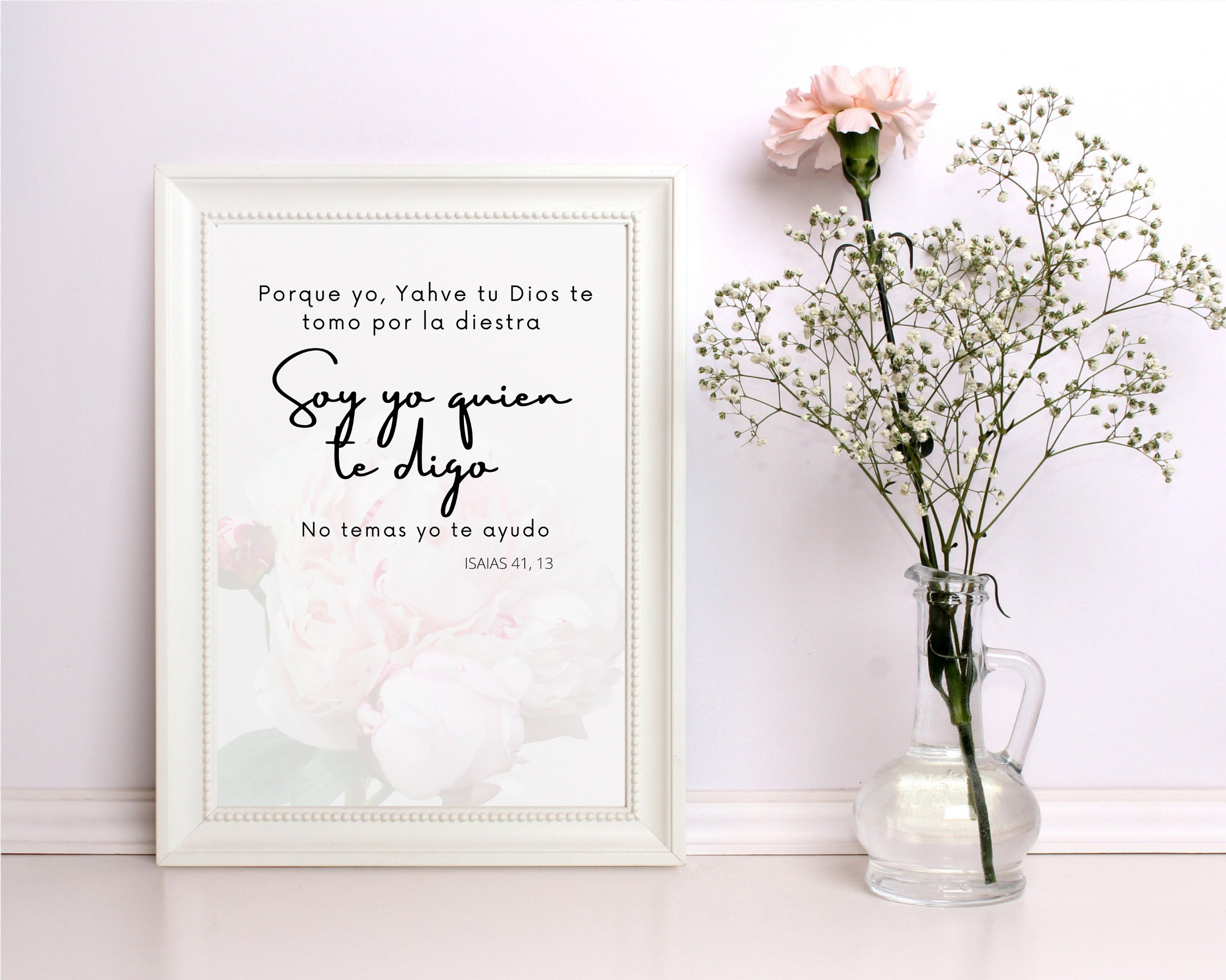 Spanish Bible Verse Print, Printable Spanish Wall Art Home Décor ...