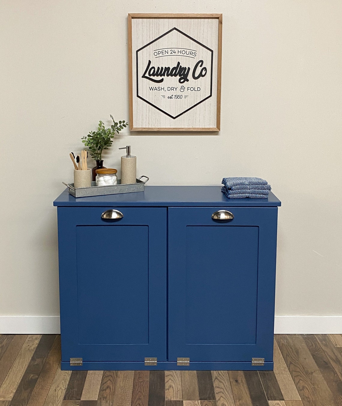 Free Ship Tilt Out Laundry Hamper Tilt Hamper Wood Laundry - Etsy