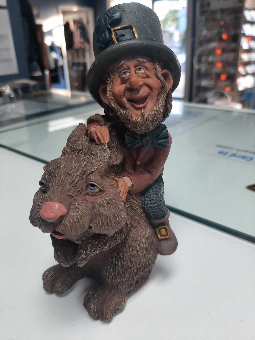 Declan's Finnians Enid the Swift Irish Leprechaun Riding Rabbit - Etsy