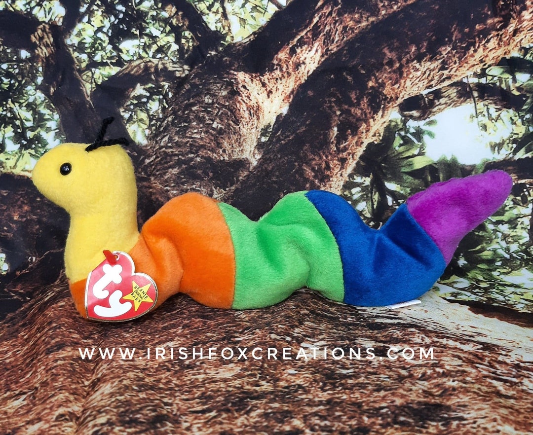 Inch the Worm Beanie Baby Rare- P.V.C Pellets- No Style Number on Tag ...