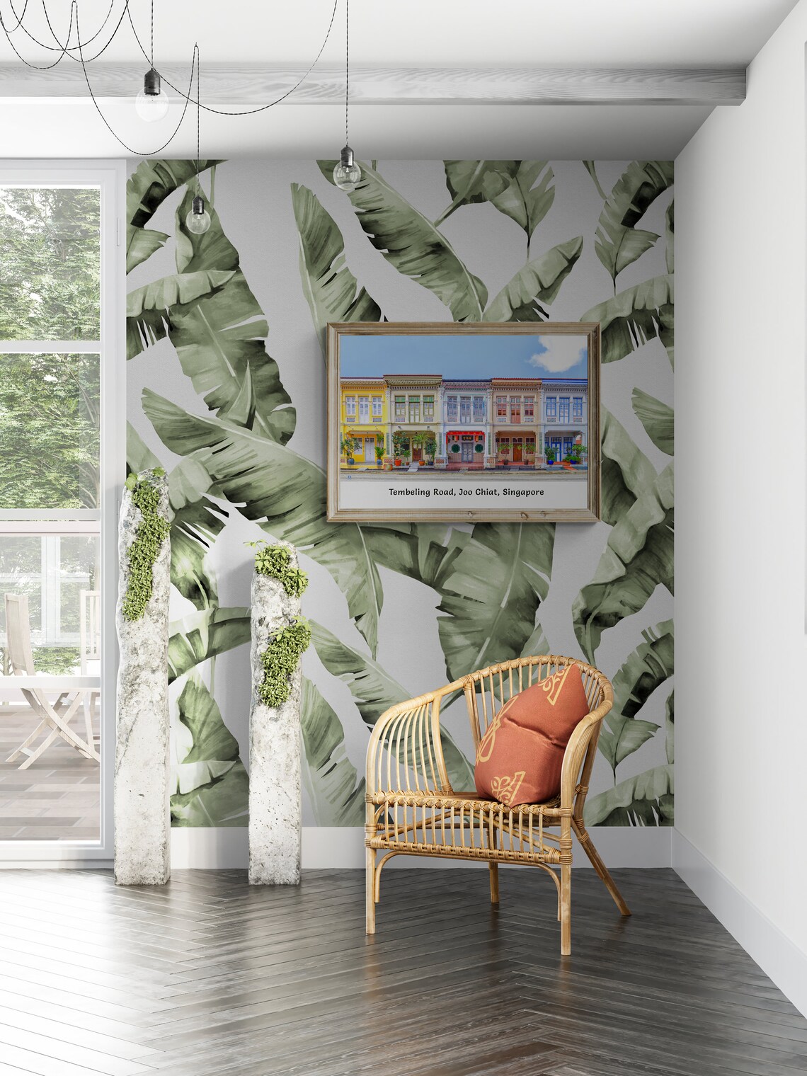 Singapore Shophouse Wall Art, Tembeling Road Peranakan Shophouses Fine ...