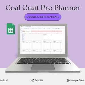 Google Sheets Goal Craft Pro Planner - Etsy