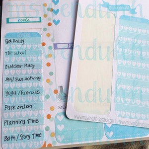 Item #0009 PRINTABLE DIY Routine/habit Weekly Tracker Stickers (perfect ...