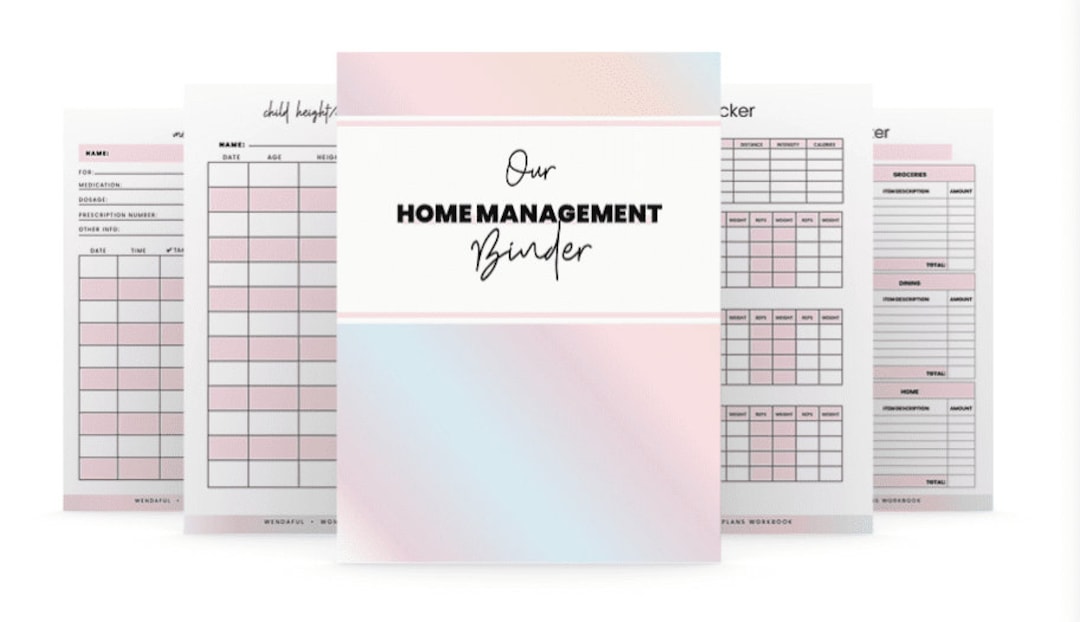 Printable Home Management Binder System - Etsy