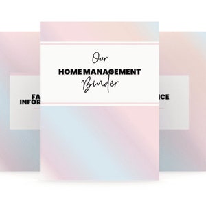 Printable Home Management Binder System - Etsy