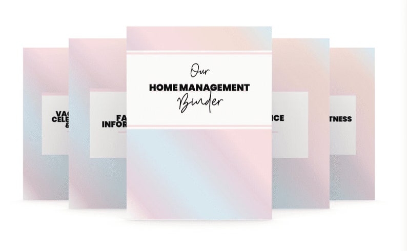 Printable Home Management Binder System - Etsy