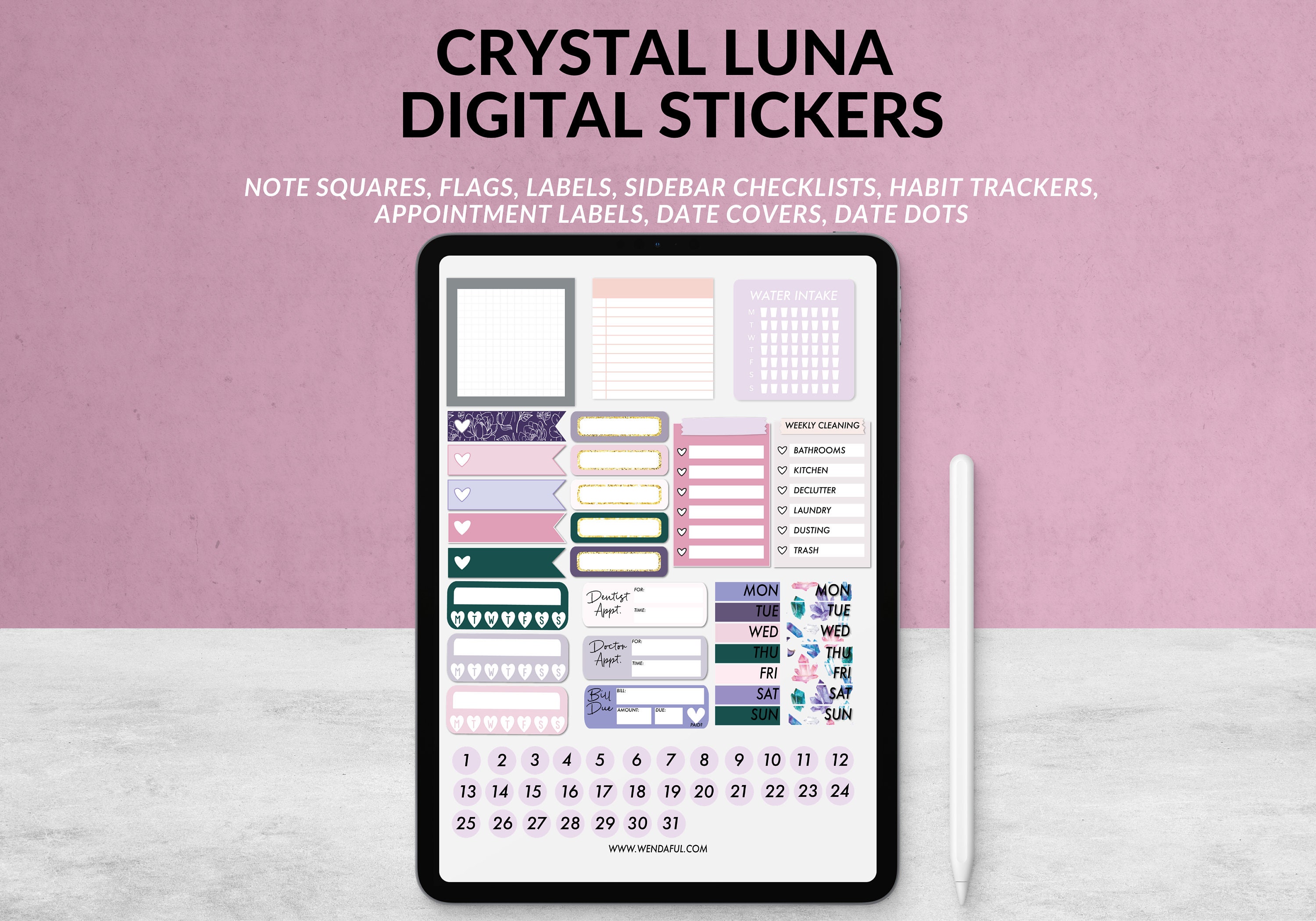 Digital Icons Planner Stickers for Goodnotes - Etsy
