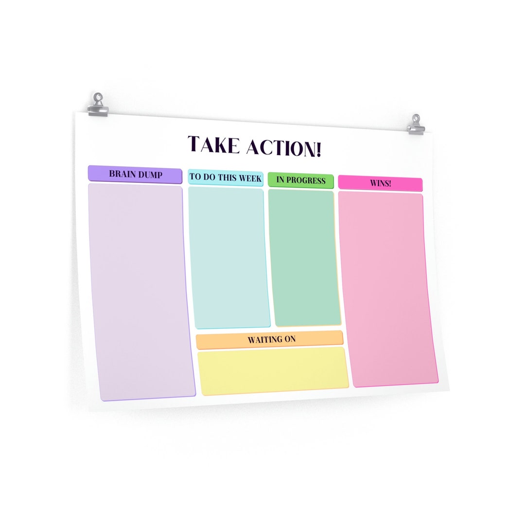 Take Action Poster Board - Etsy