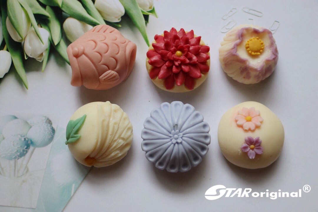 Wagashi - Bigmouth Fish-shaped Silicone Soap Molds, Handmade, Wagashi 6 ...