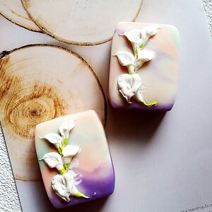 Calla Lily Shape Silicone Soap Molds 9 Cavities, Handmade, Calla Lily 9 ...