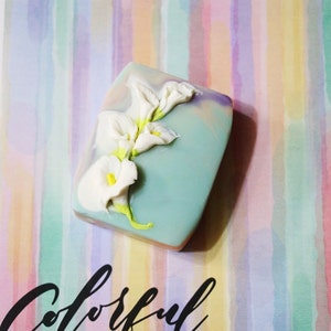 Calla Lily Shape Silicone Soap Molds 9 Cavities, Handmade, Calla Lily 9 ...