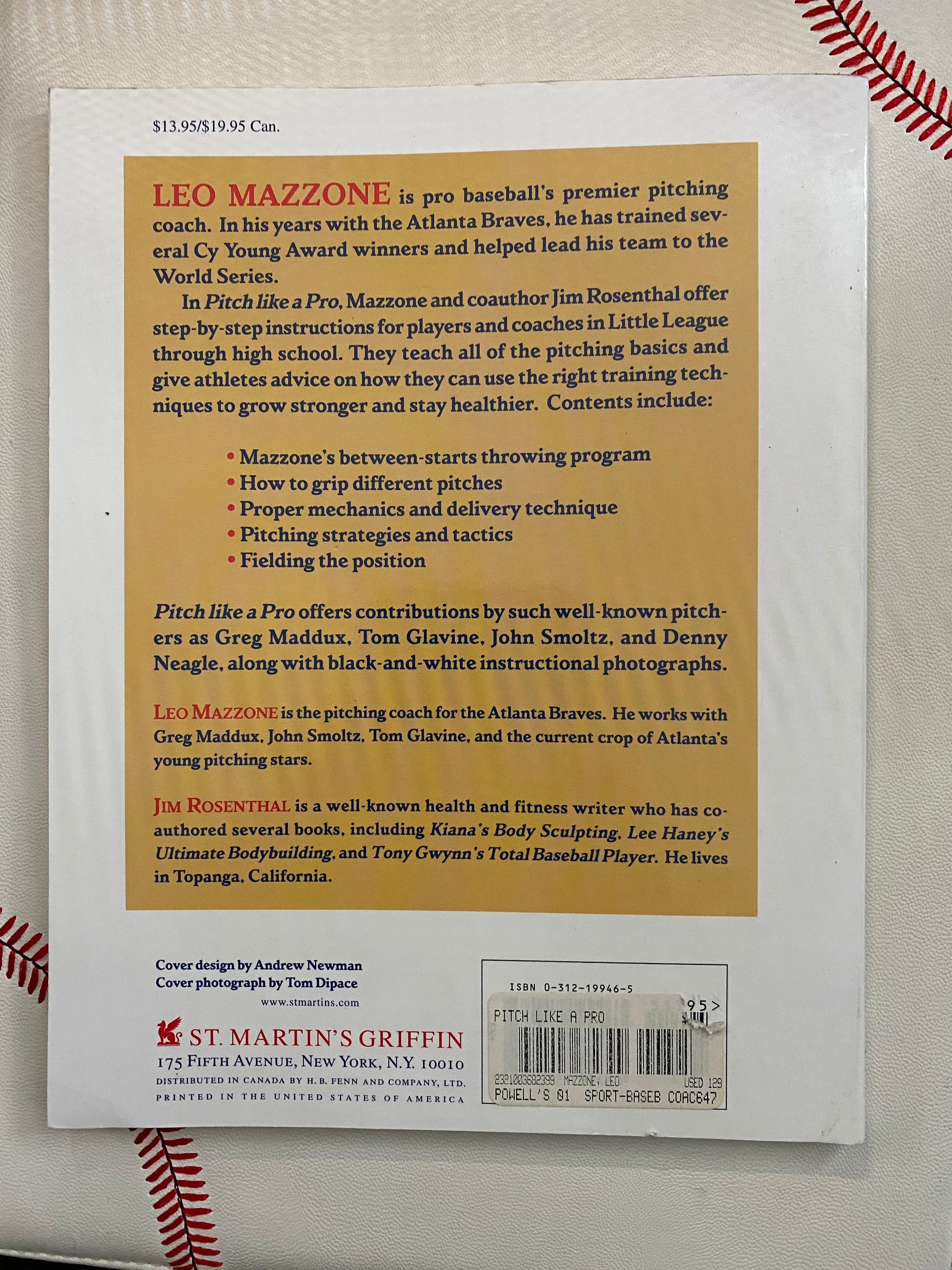 Pitch Like a Pro by Leo Mazzone Baseball Pitching Instruction - Etsy