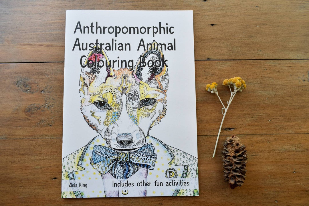 Anthropomorphic Australian Animal Colouring and Activity Book - Etsy ...