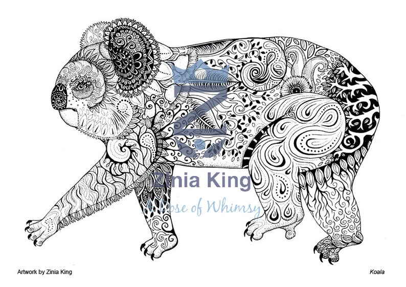 Printable Australian Animal Colouring Pages Instant Download - Etsy