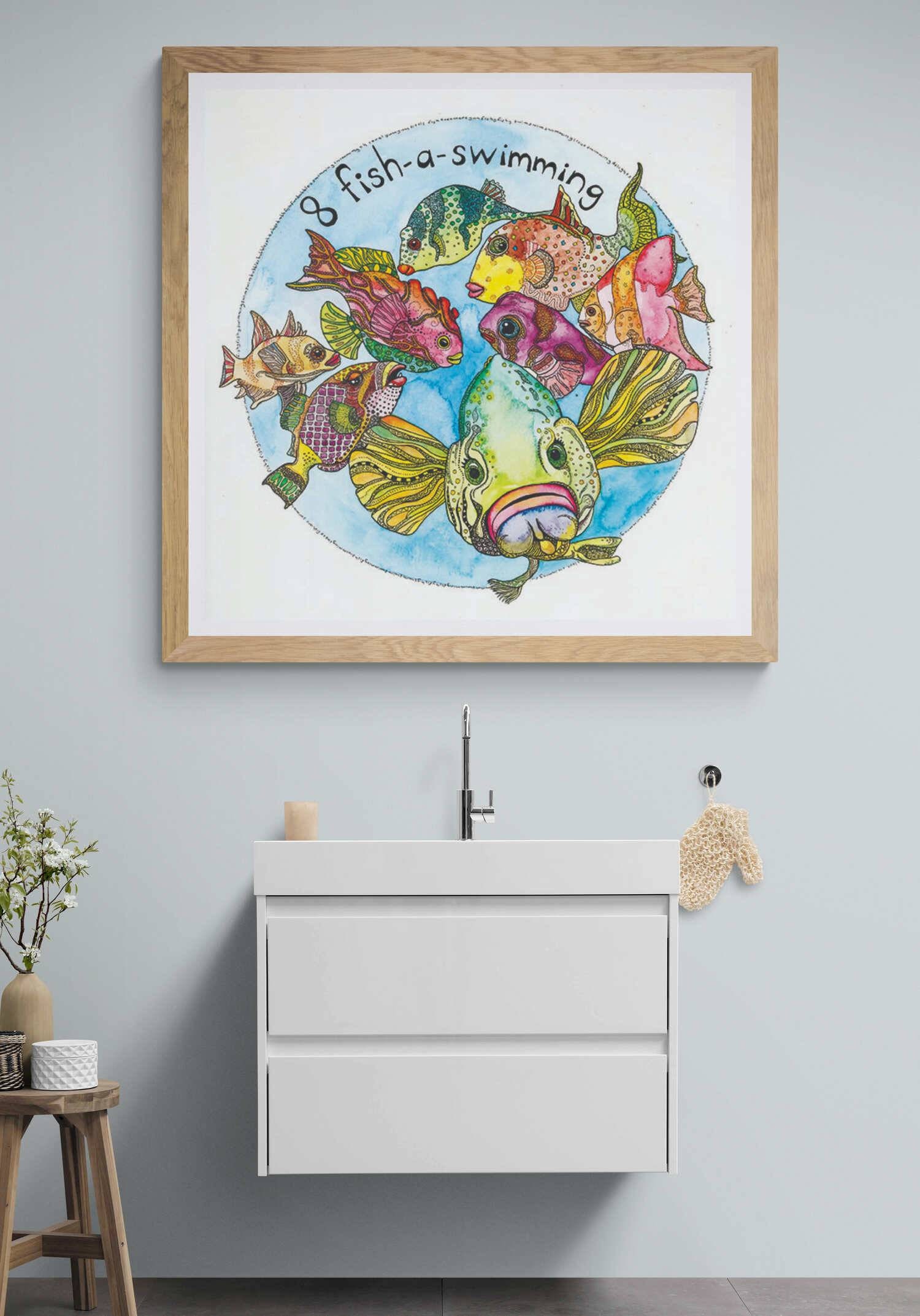 Fish Print Australian Native Marine Animal Illustration | Etsy Australia