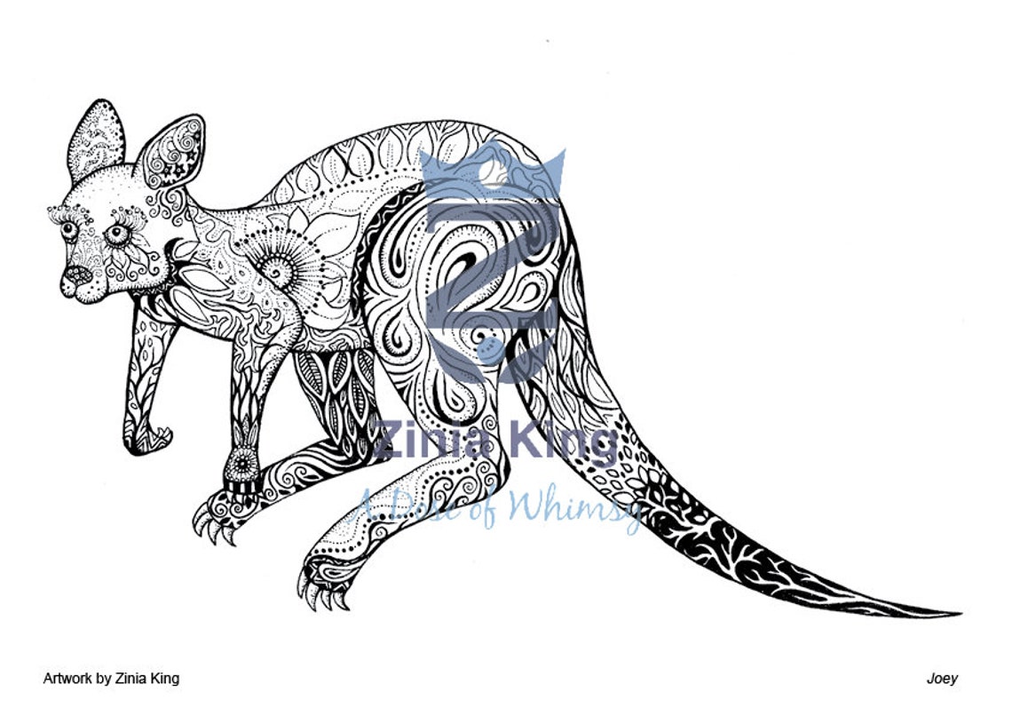 Printable Australian Animal Colouring Pages Instant Download - Etsy