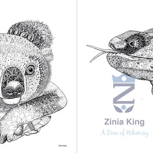 Printable Australian Animal Colouring Book - Instant Download PDF Pages ...